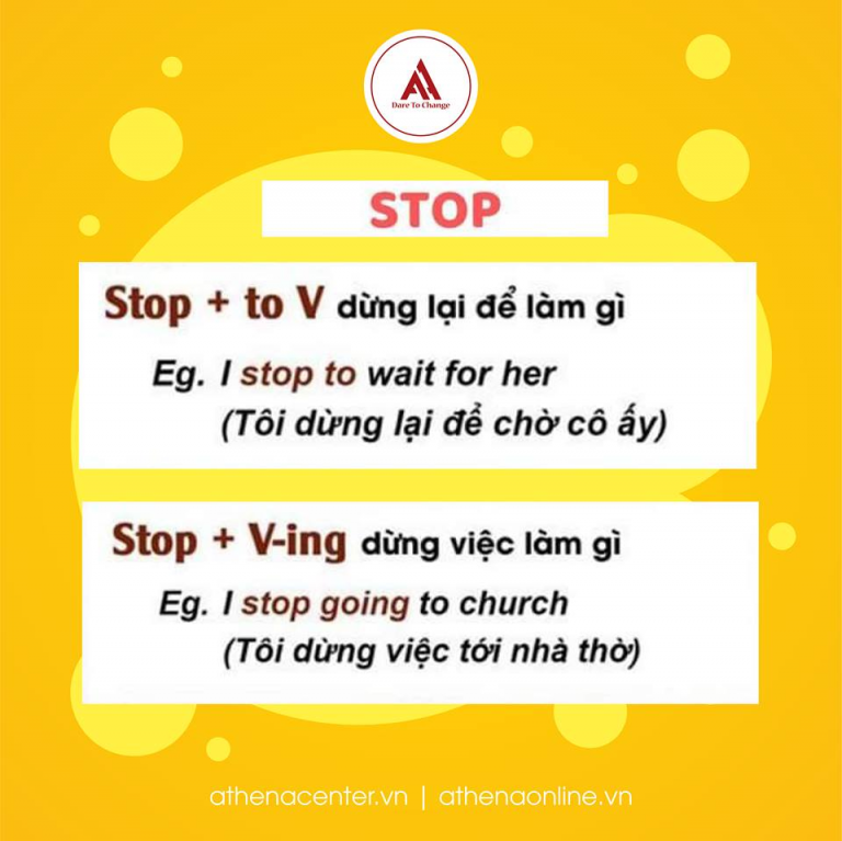 Cấu Trúc To V và Ving Ai Cũng Phải Biết