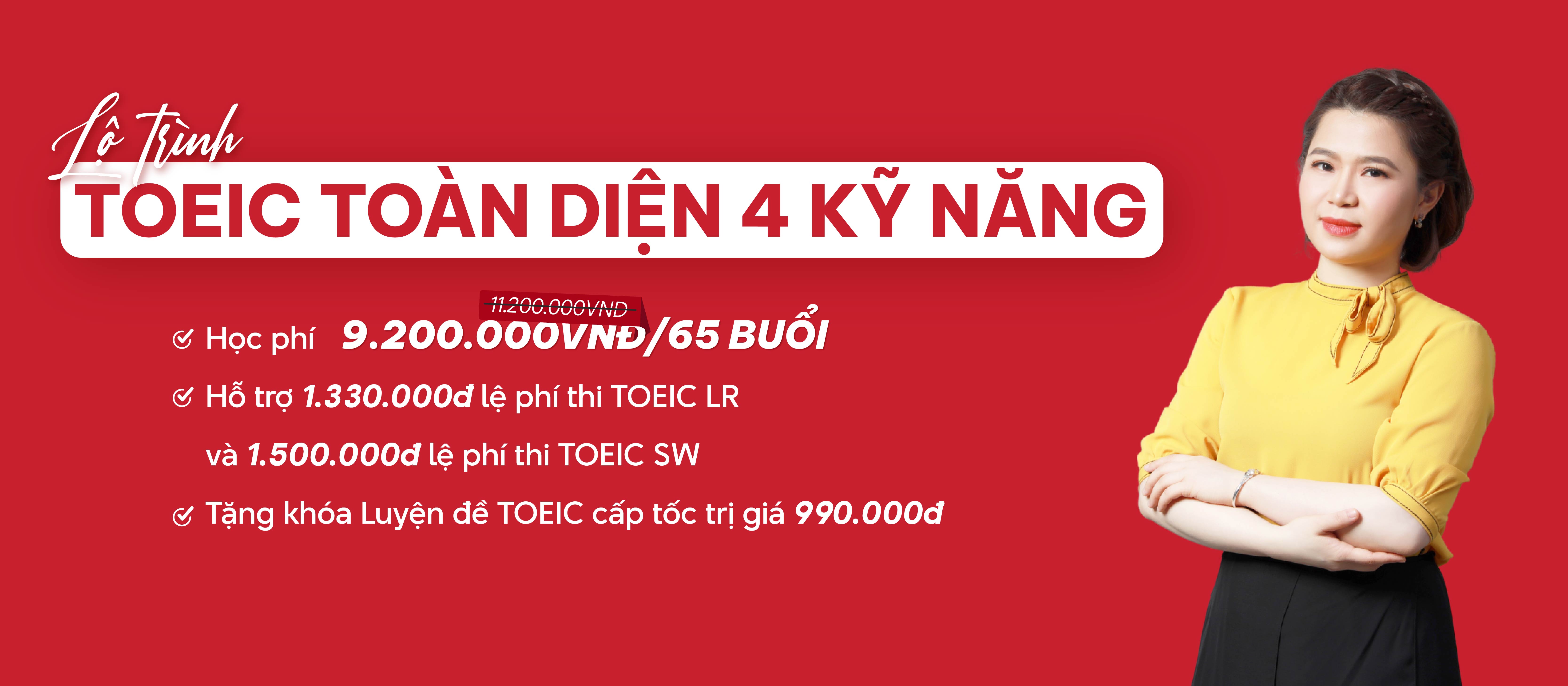 Lộ trình TOEIC 4 kỹ năng